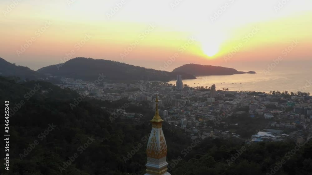 on the highest of Patong mountain there have a beautiful pagoda of Doi ...