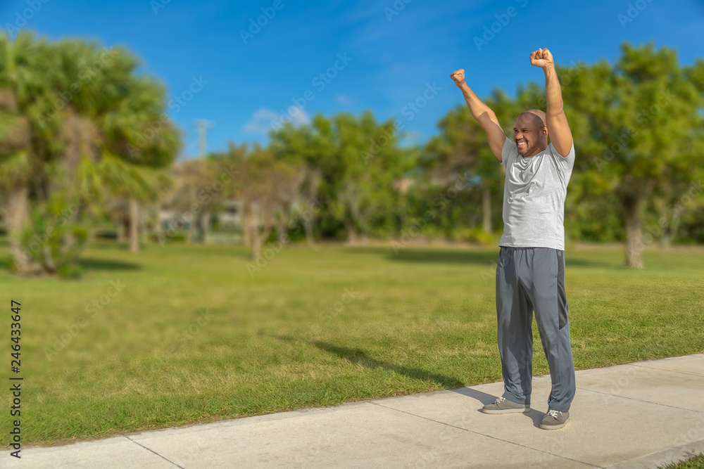 Person Standing Arms Out