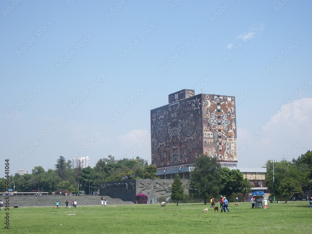 biblioteca central UNAM Stock Photo | Adobe Stock