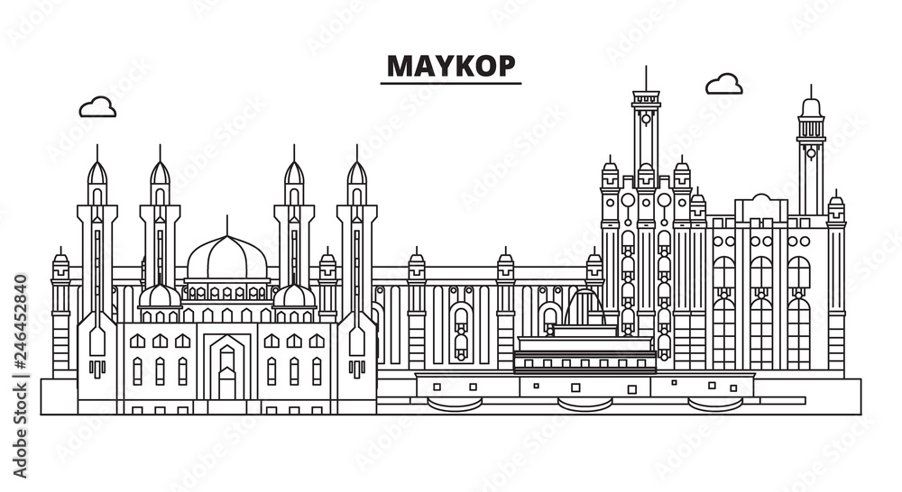 Russia, Maykop. City skyline: architecture, buildings, streets ...