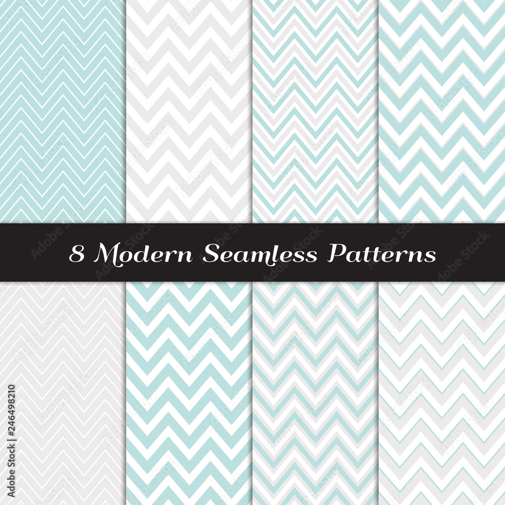 Aqua Blue Chevron Background