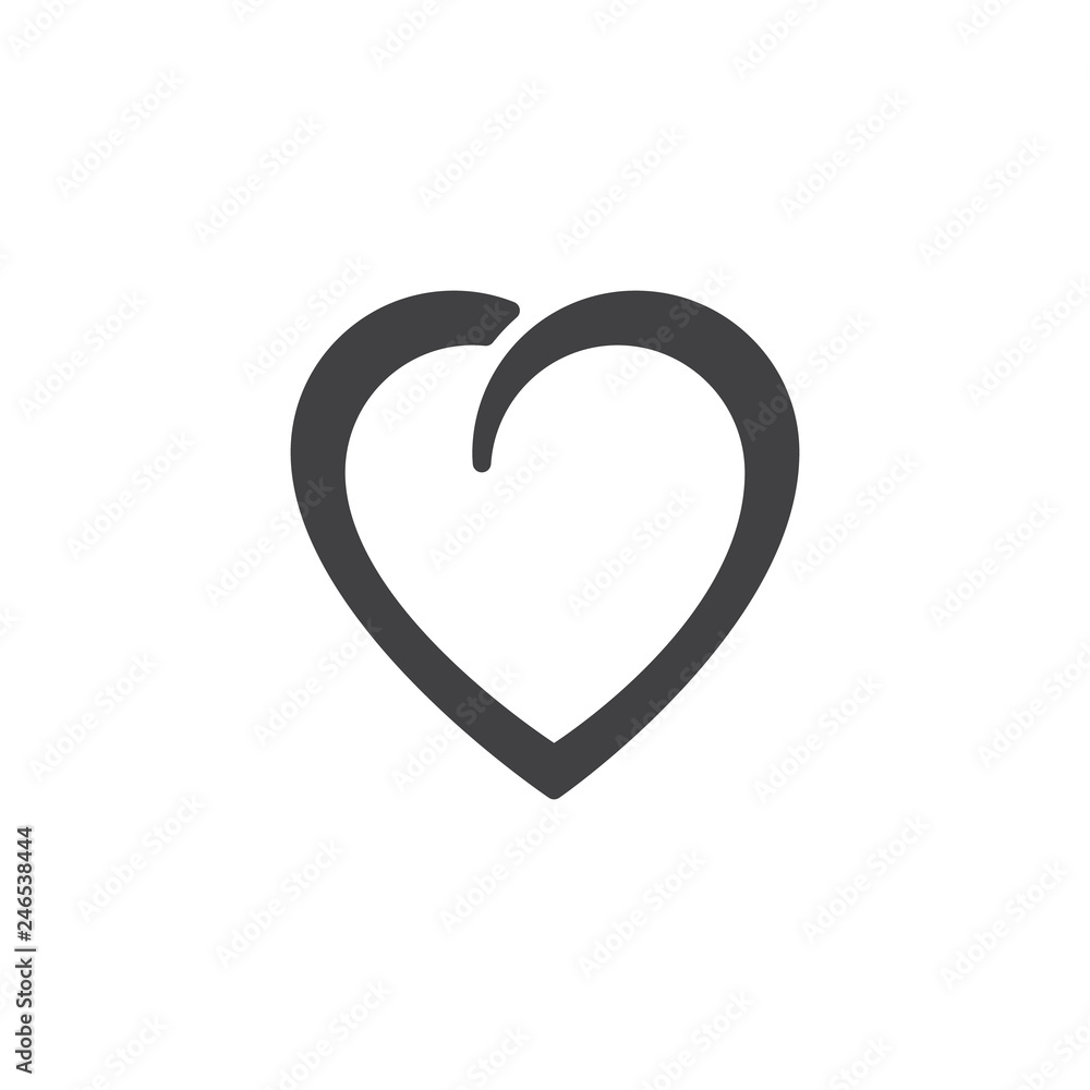 Simple Heart Shape Vector