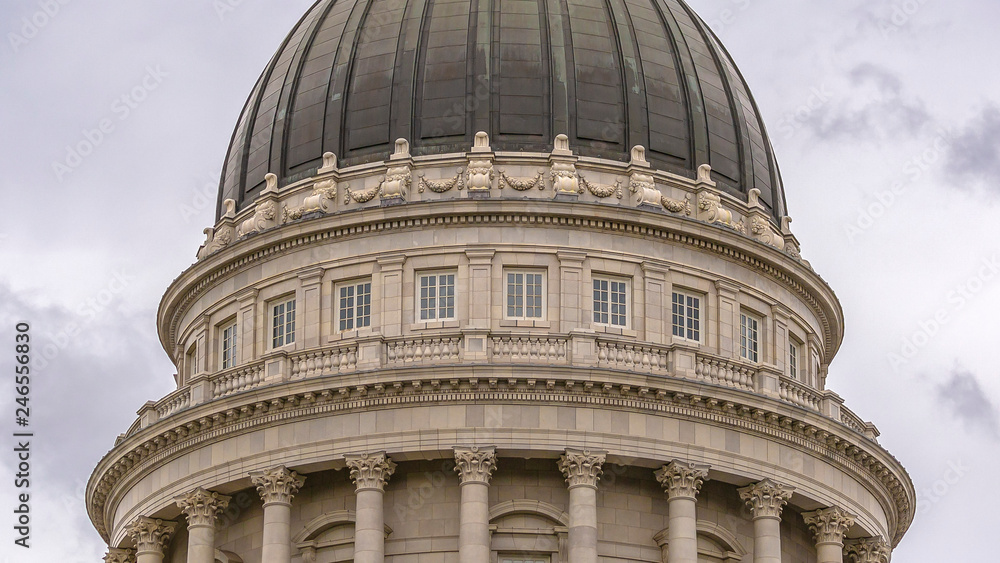 Dome of the iconic Utah State Capitol Building Stock Photo | Adobe Stock