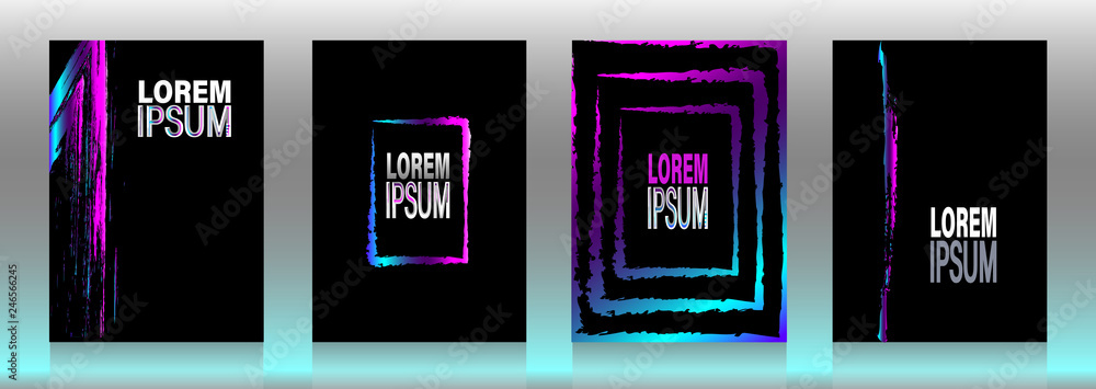 A set of backgrounds / covers / templates / design ideas for books ...