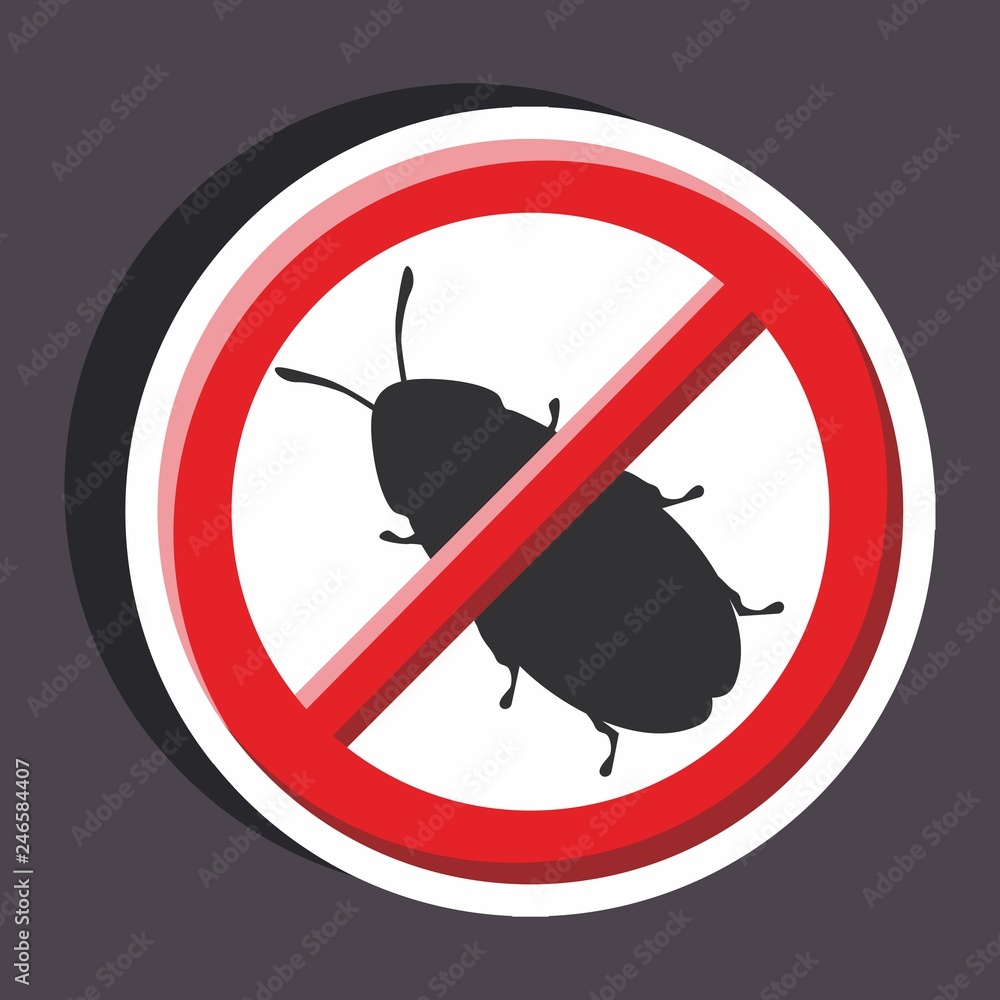 Vector illustration of a stickers set of isolated no sign - No ...