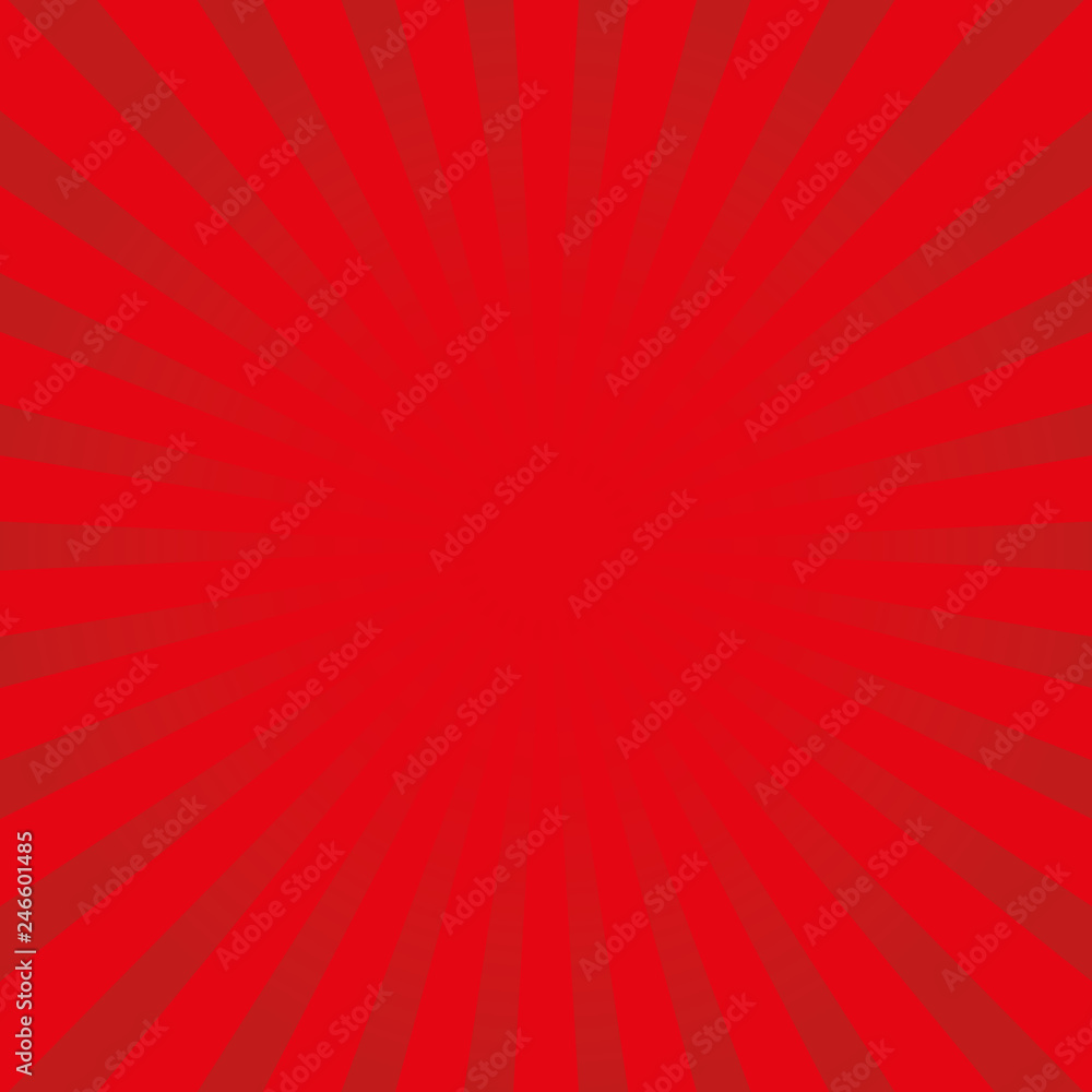 Red yellow pop art retro background cartoon lightning blast radiance ...