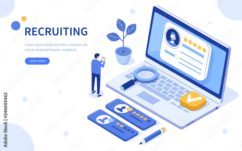 recruiting Stock Vector | Adobe Stock