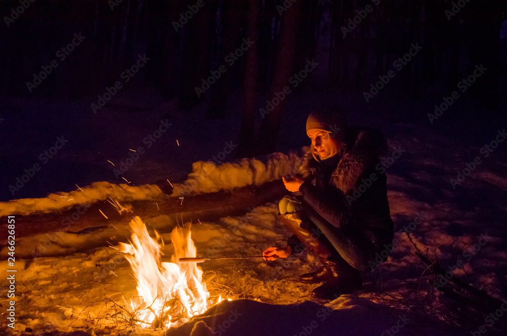 Woman Roasted Over Fire