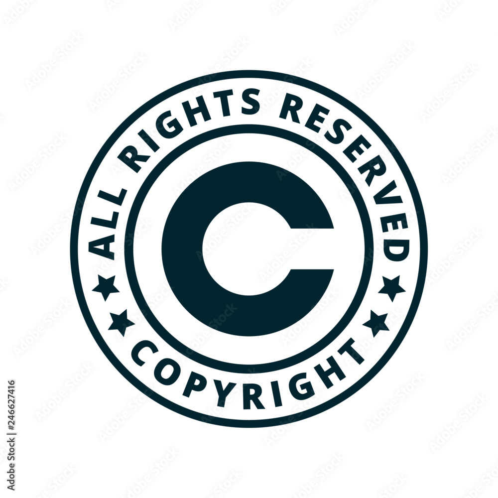 Copyright All rights reserved Illustration Stock Vector | Adobe Stock