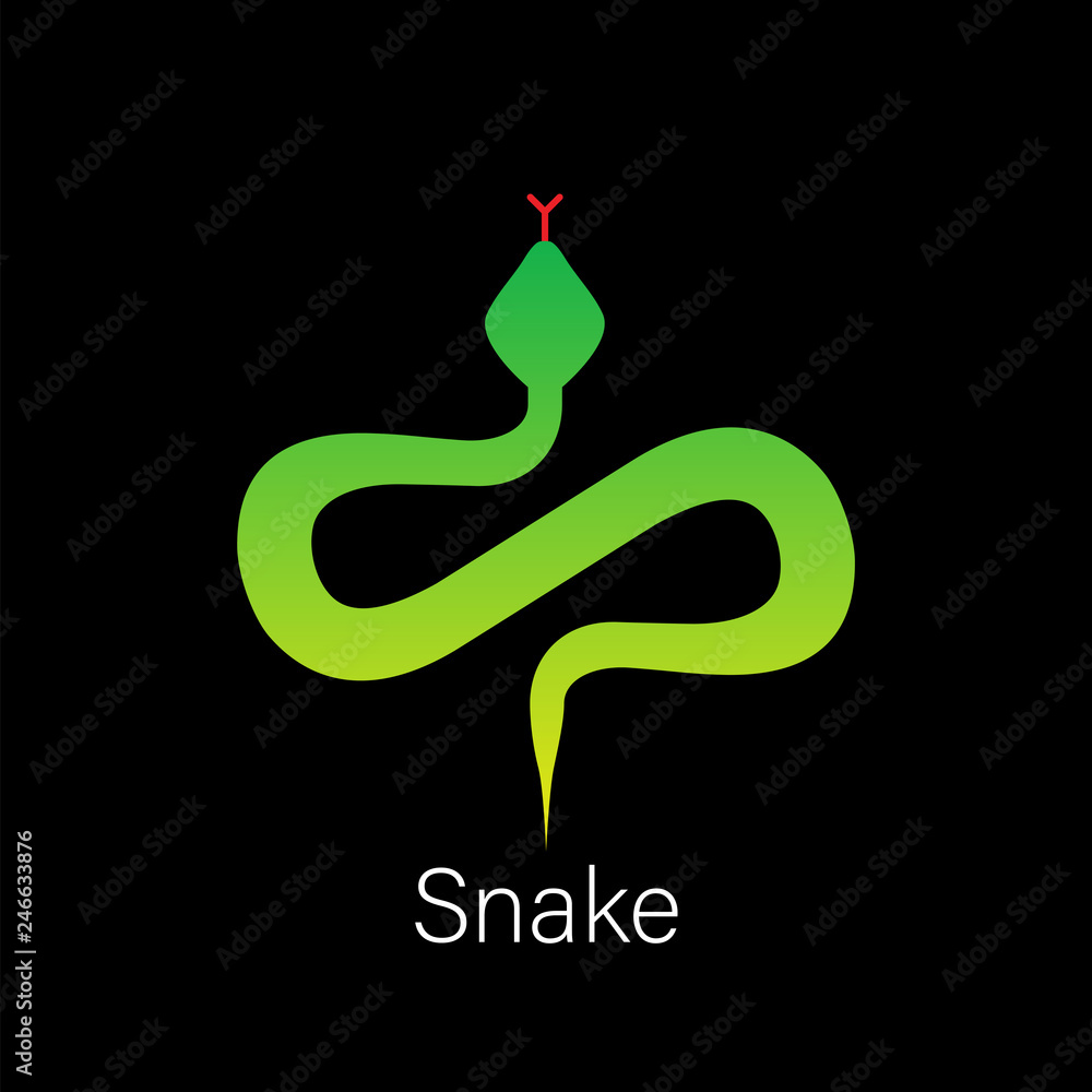 Snake logo design. Snake sign vector illustration Stock Vector | Adobe ...