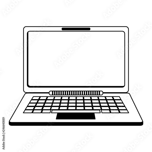 Lap Top Computer Clip Art Black And White