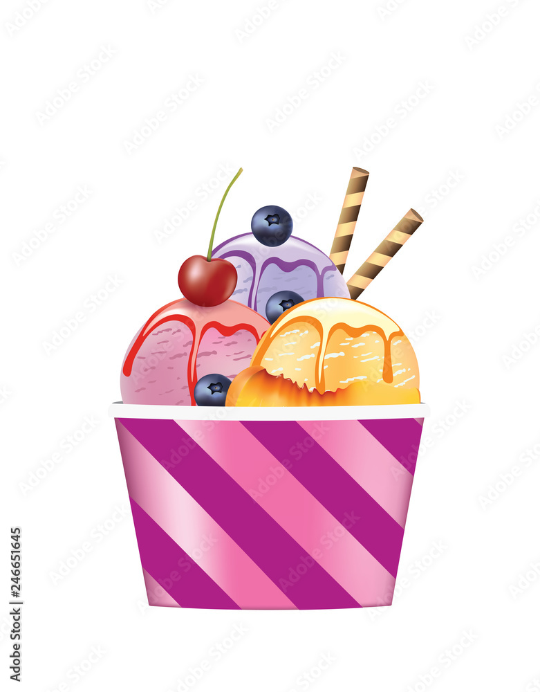 Ice Cream Cup Clip Art
