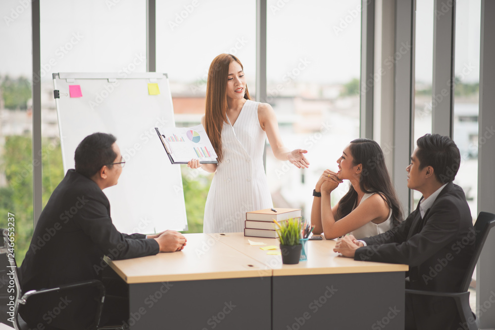 Successful Business Woman Presentation