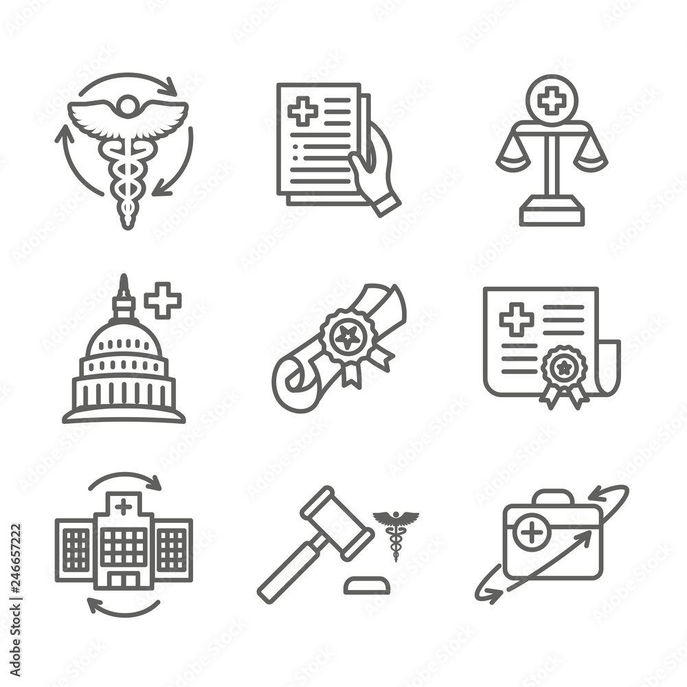 Health Laws And Legal Icon Set Depicting Various Aspects Of The Legal health-laws-and-legal-icon-set-depicting-various-aspects-of-the-legal