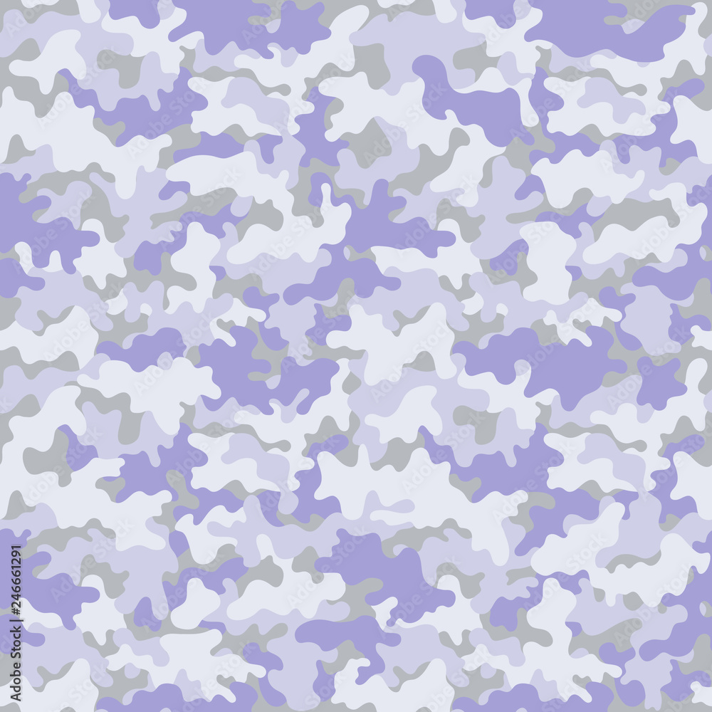 Pastel Camouflage Seamless Pattern - Pastel purple and gray camouflage ...