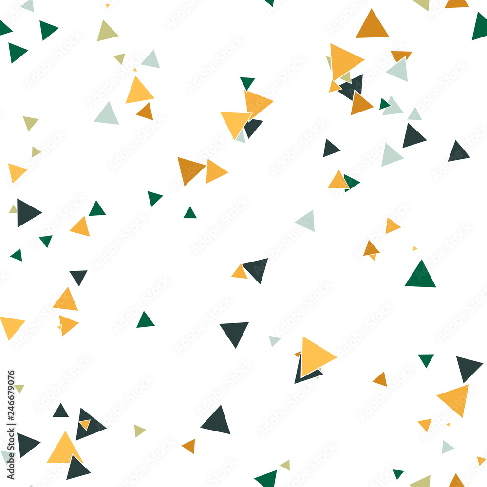 Abstract seamless pattern with colorful chaotic small triangles ...