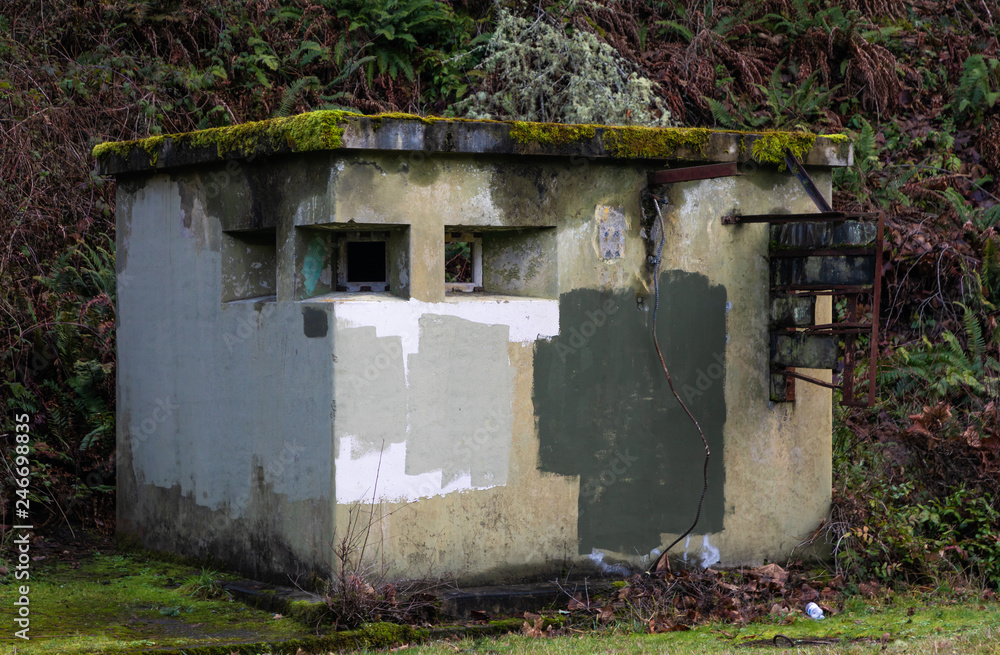 Security hut at Fort Worden - an abandonded WWI era military ...