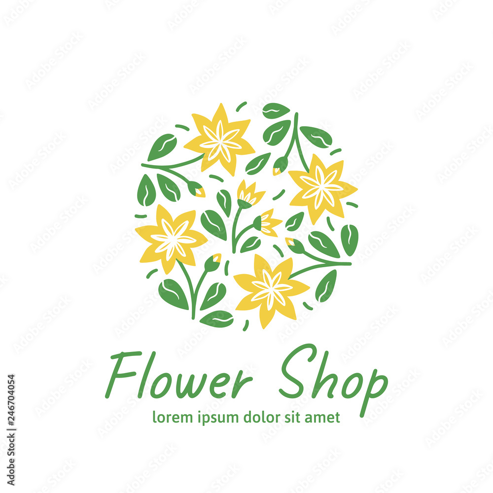 Yellow Flower Logo | Best Flower Site