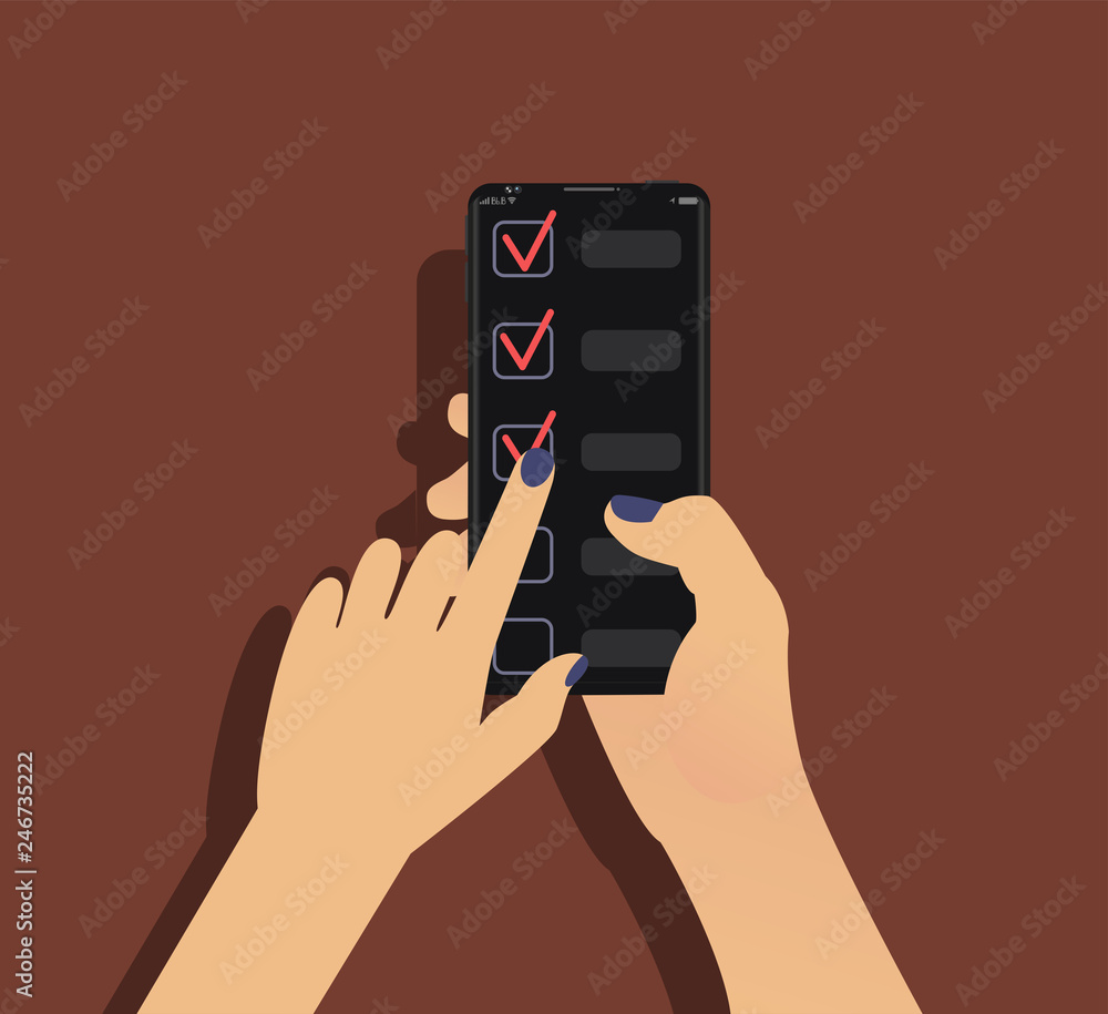 Cartoon flat vector illustration isolated on blue background ...