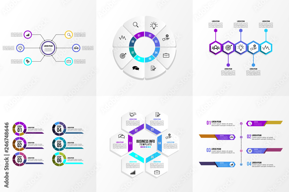 Set Of Infographics Elements Vector Design Template. Business Data ...