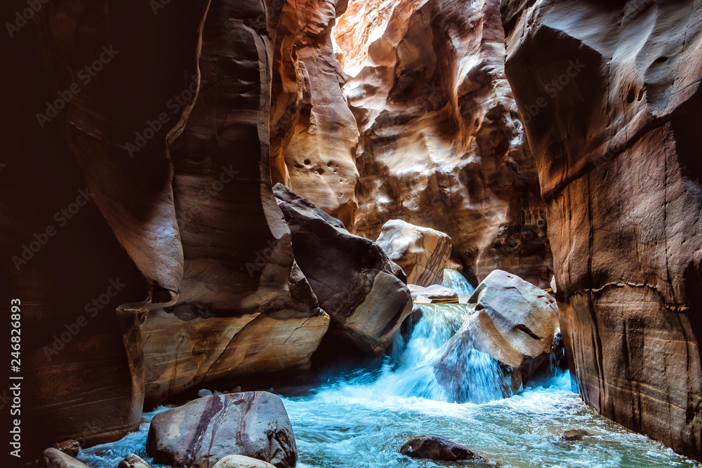 Wadi Mujib Jordan Dead Sea Stock Photo | Adobe Stock