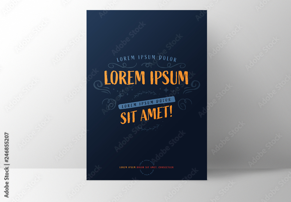 Minimal Event Poster Layout Stock Template | Adobe Stock