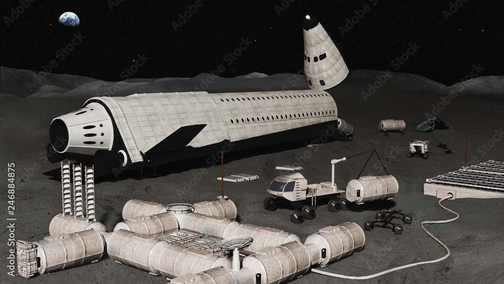 Space Shuttle Moon Landing