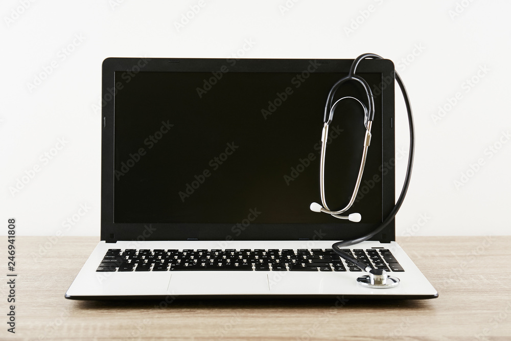 Modern medical sofware and technology advances concept. Doctor's ...