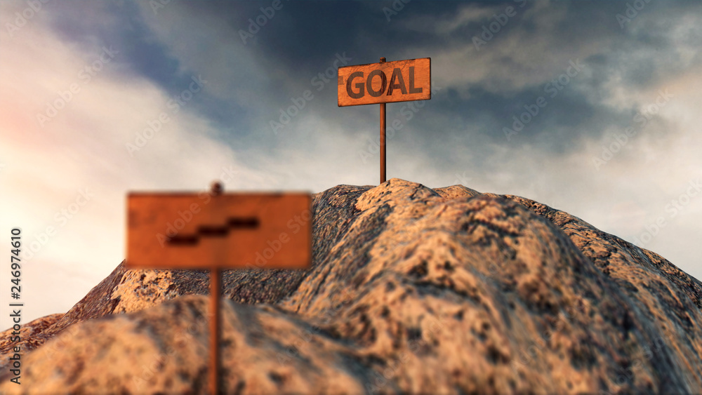 Successful overcoming obstacles Stock Illustration | Adobe Stock