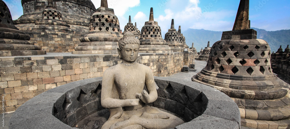 Indonesia (Java) - Candi Borobudur Stock Photo | Adobe Stock