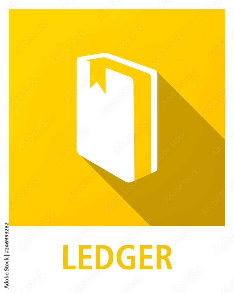 LEDGER ICON CONCEPT Stock Vector | Adobe Stock