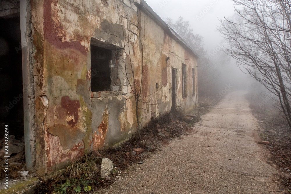 underground bunker, old underground Soviet military bunker under ...