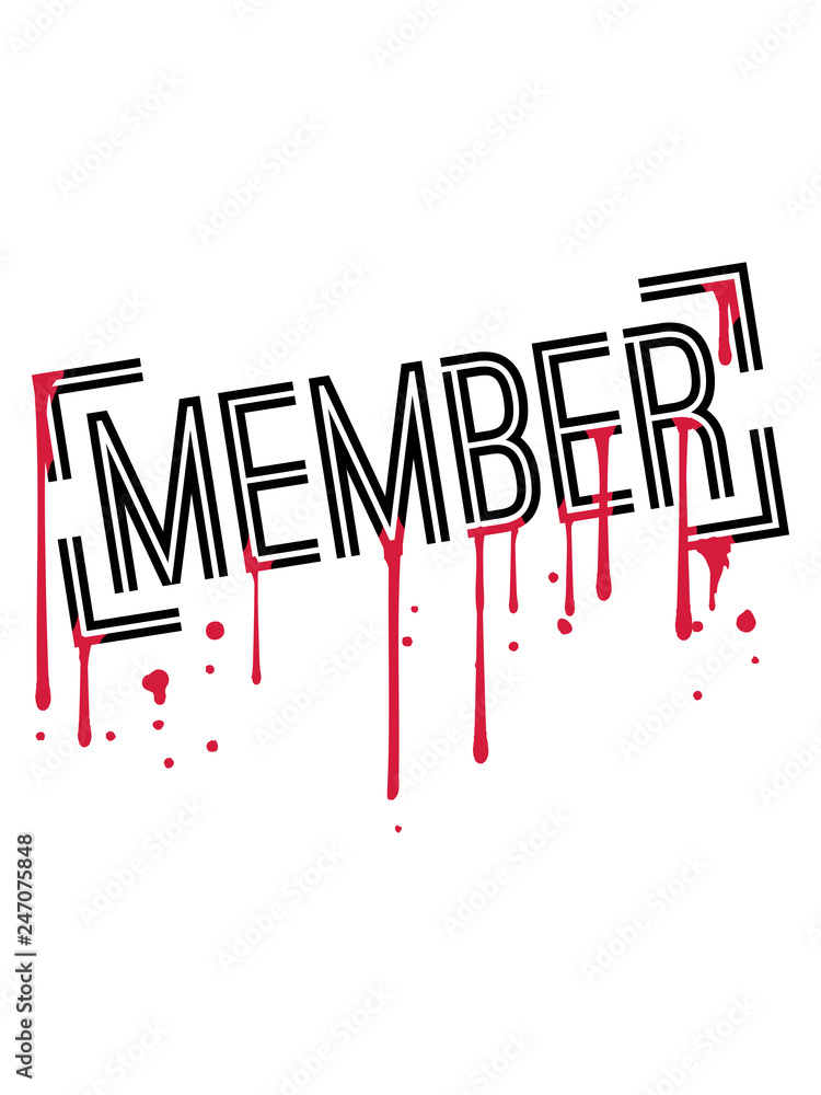 blut tropfen graffiti gemeinschaft stempel team crew freunde party ...