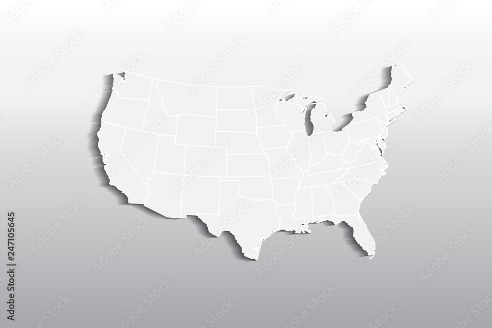 Vector USA map logo icon image Stock Illustration | Adobe Stock