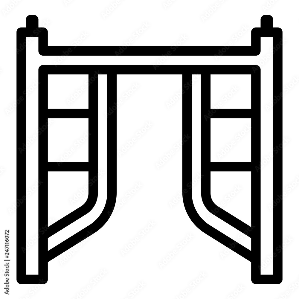 Scaffolding Bracing Icon Outline Scaffolding Bracing Vector Icon For Web Design Isolated On