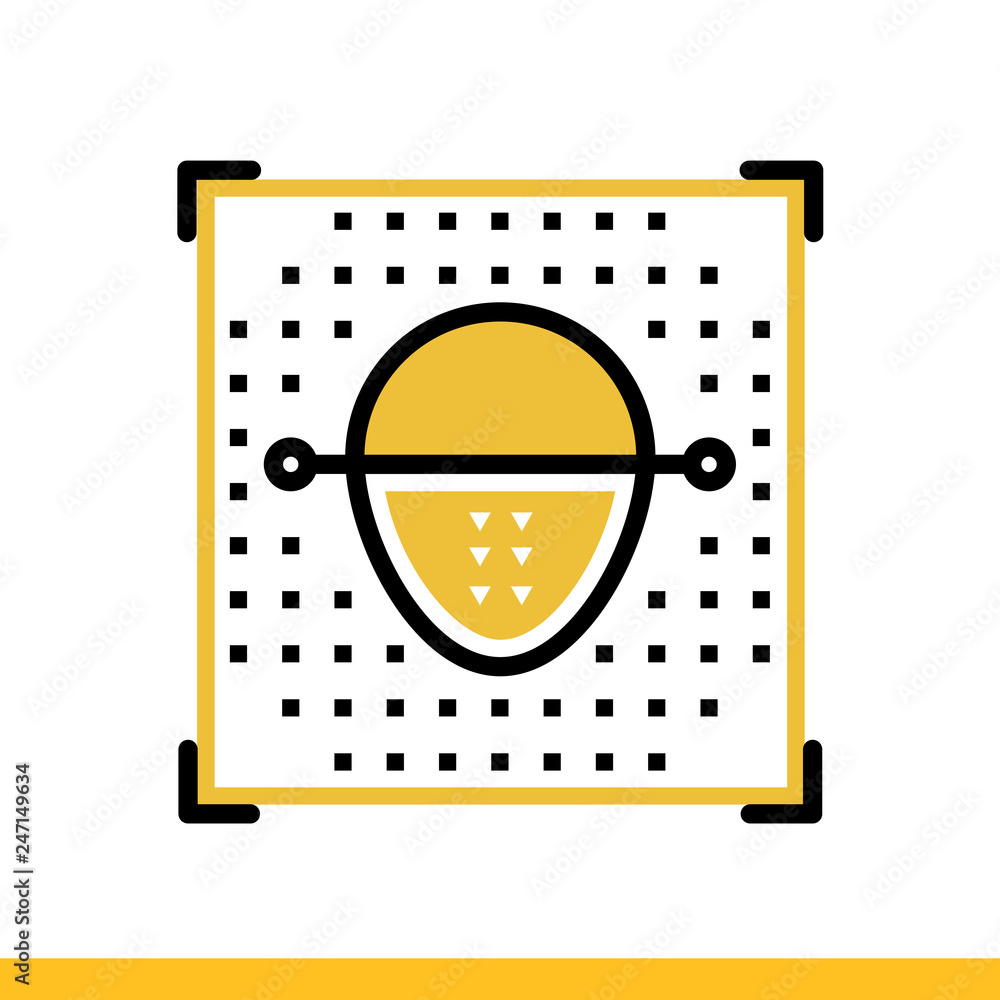 Linear icon 3d scanning. 3D Printing, modeling. Suitable for ...