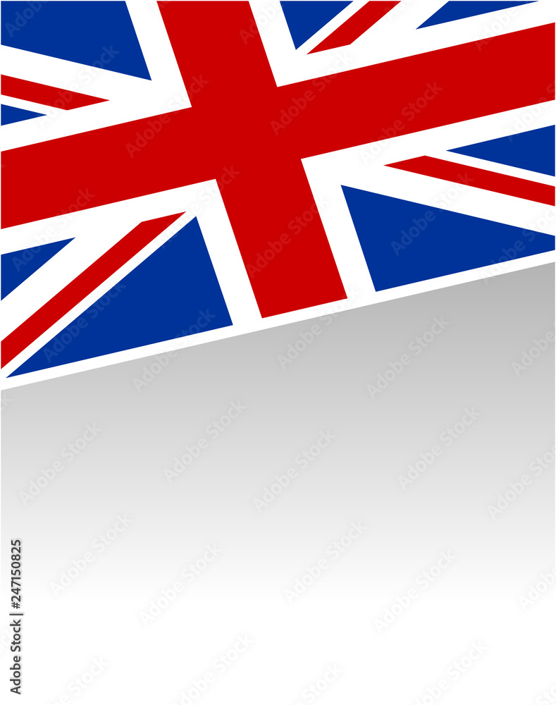 United Kingdom flag frame background with empty space for your text ...
