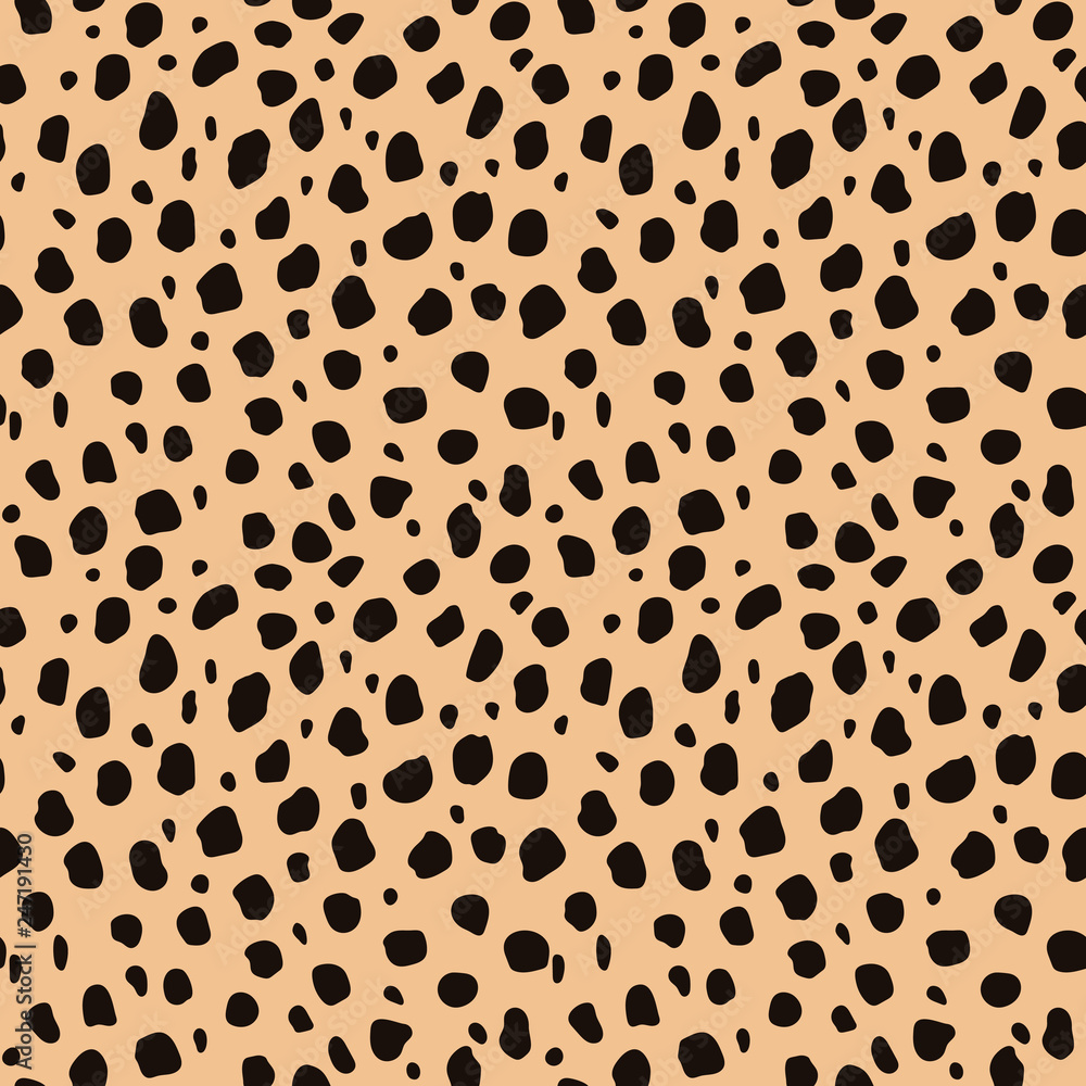 Cheetah Print Seamless Pattern - Wild animal print pattern design Stock ...