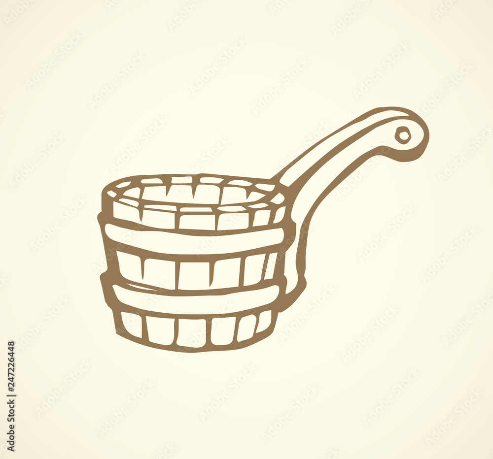 Ladle. Vector drawing Stock Vector | Adobe Stock