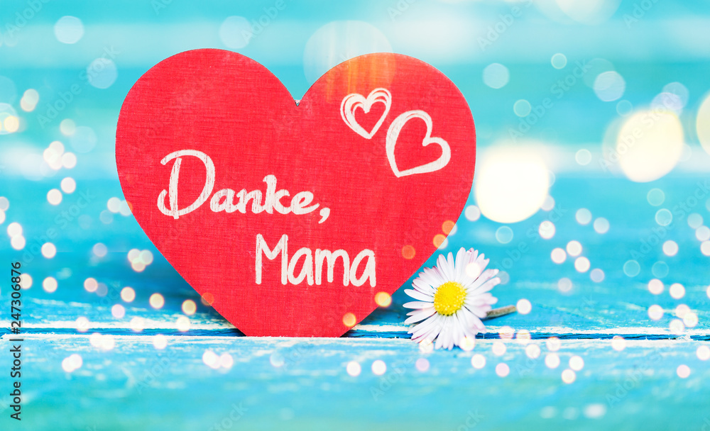 Danke Mama Karte Hintergrund Stock-Foto | Adobe Stock