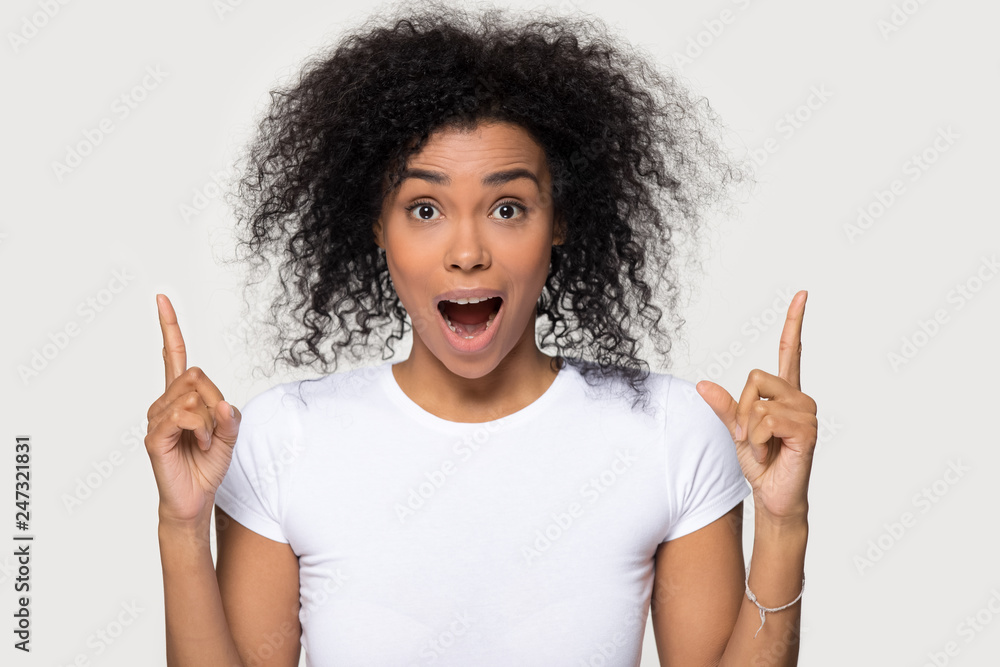 Female Pointing Finger Up
