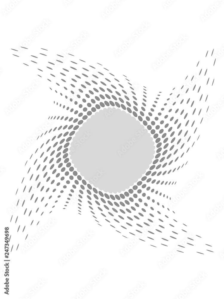 umrandung ring rahmen rund kreis sonne strahlen sommer 70er linie ...