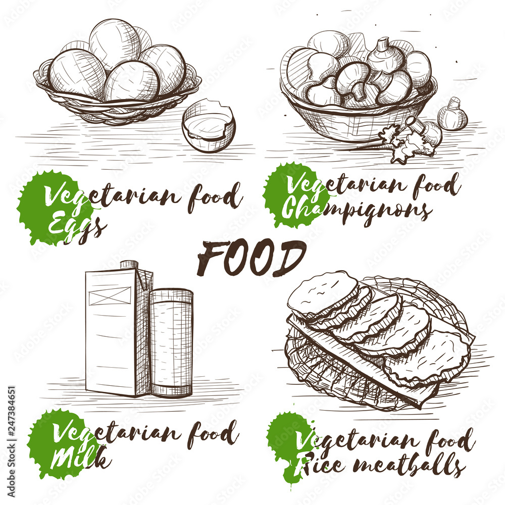 Vintage Food Vector