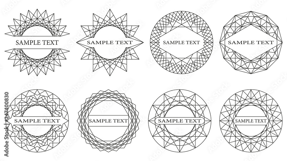 Geometrical Designs And Patterns In Circle