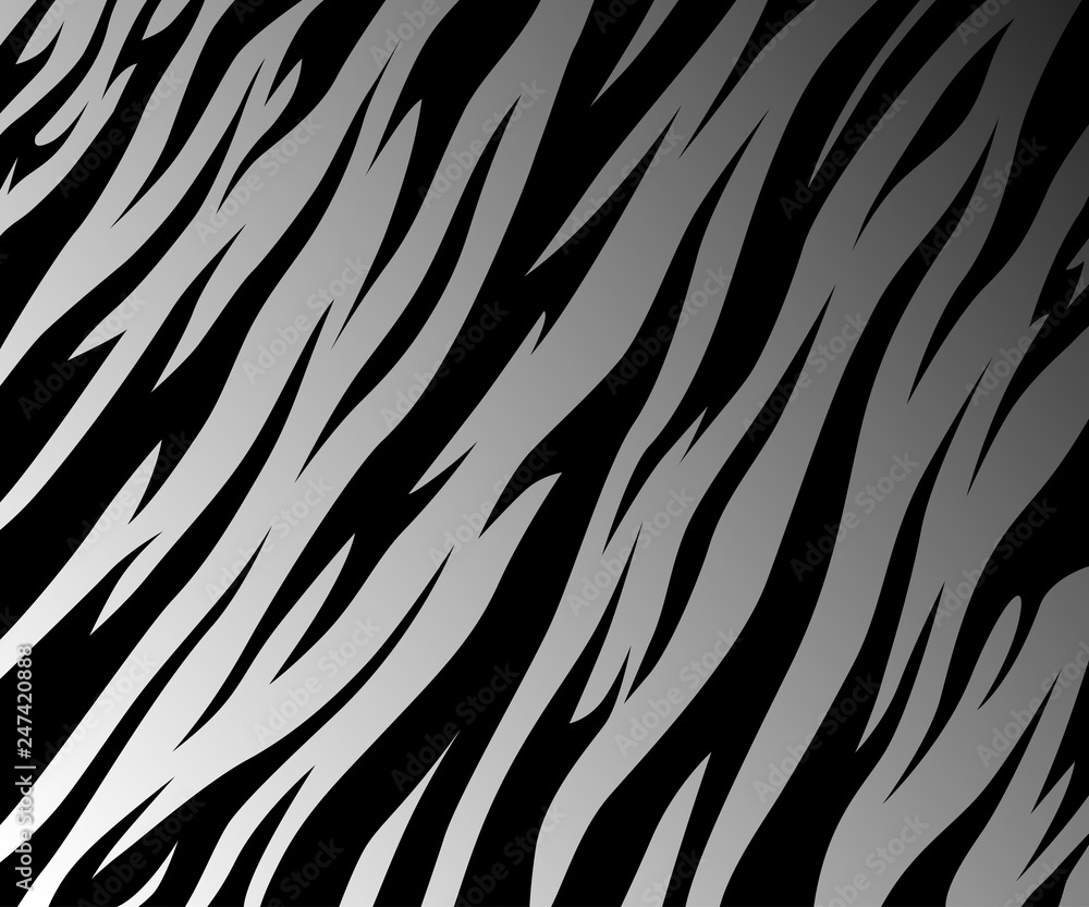 White Tiger Skin Pattern