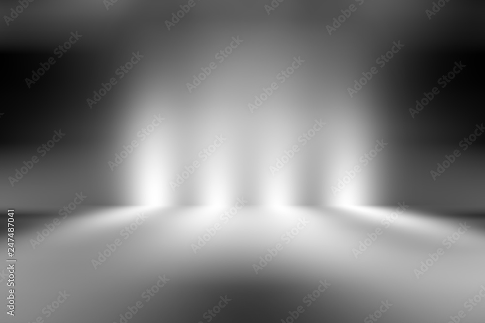 black gradient abstract background / dark grey room studio background ...
