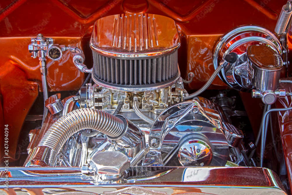 Poster Customized V8 engine compartment – Wall Art | UkPosters