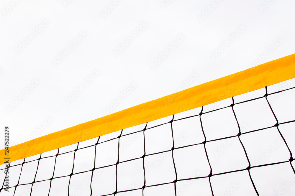 Sport net on white background. Volleyball net. Stock Photo | Adobe Stock
