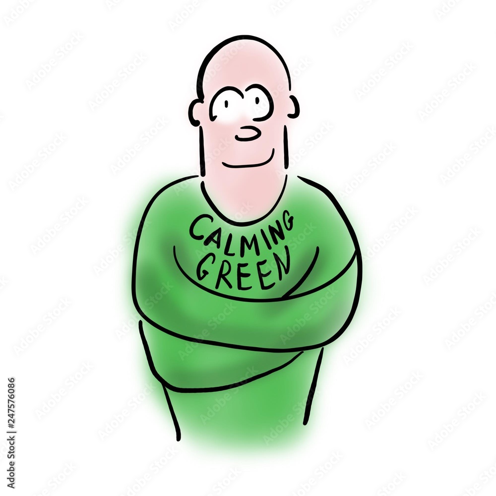 Calming green color Stock Illustration | Adobe Stock