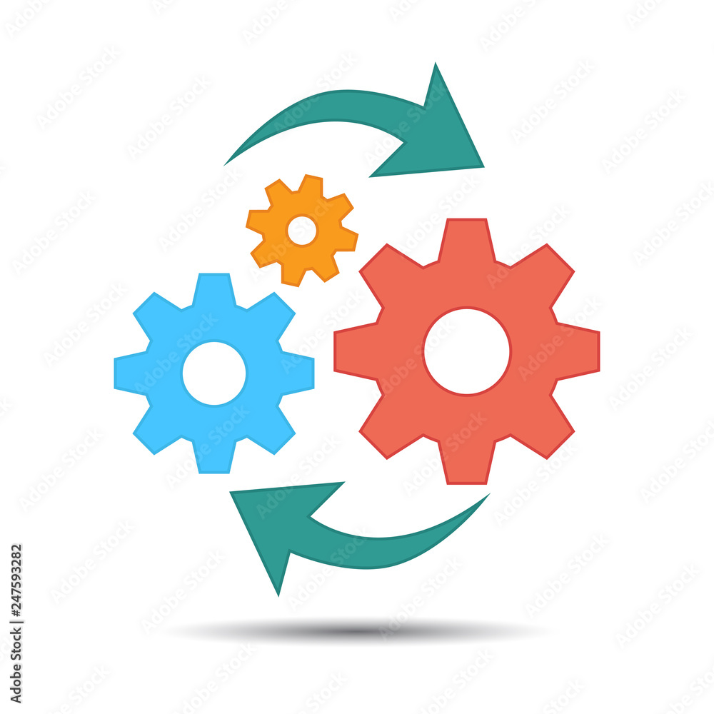 Operations Flat Icon Stock Vector | Adobe Stock